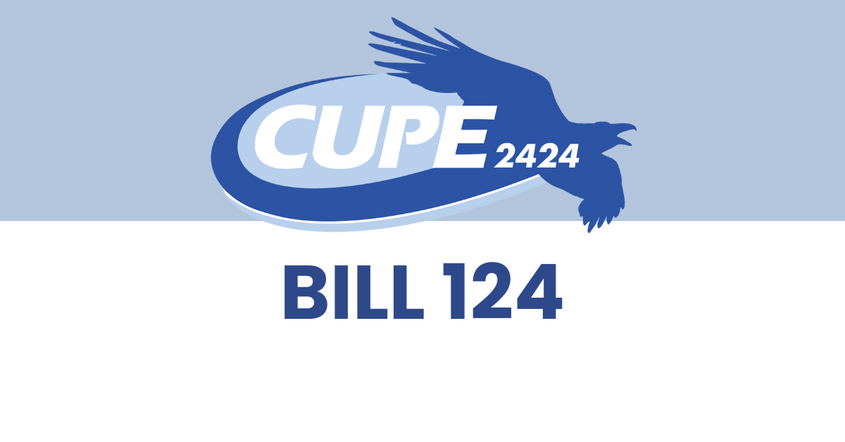 Bill 124 Renegotiation Bulletins - CUPE 2424